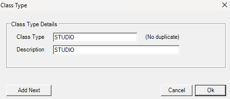Stage 1: Database: Class Type | TPlus
